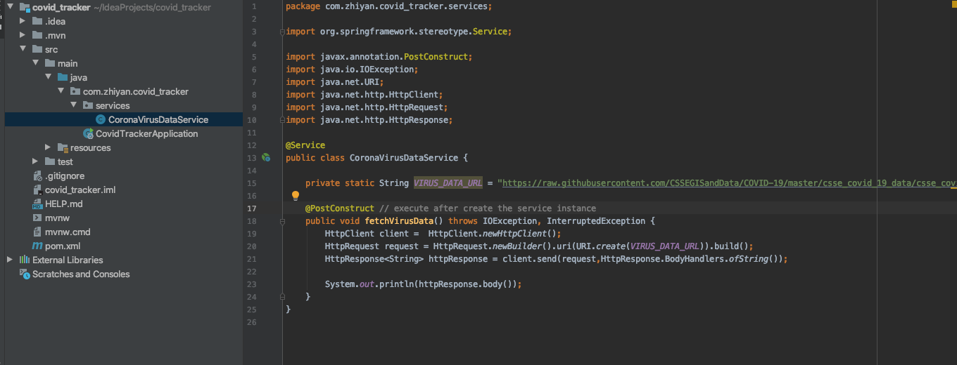 Spring Boot实现新冠肺炎病例数展示 | Zhiyan's Blog